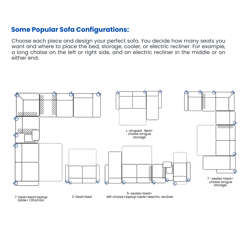 Excellence 2 Seater Recliners & Cup Holders | J&B Furniture