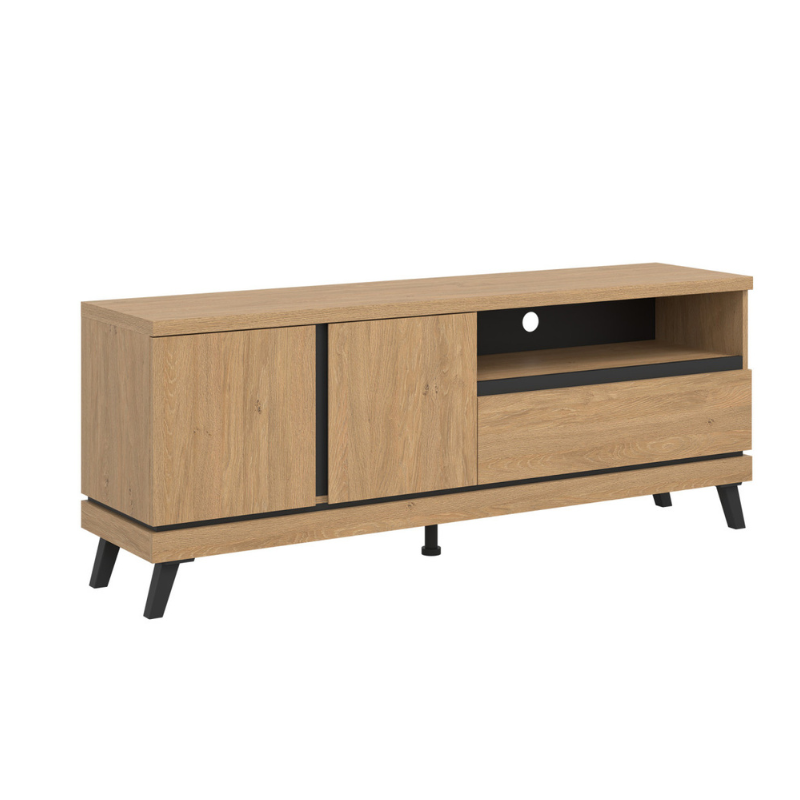 Modern Media Unit with Storage | Oak TV Unit Ireland