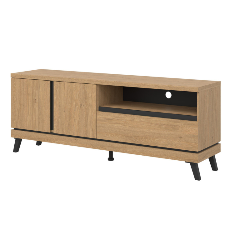 Modern Media Unit with Storage | Oak TV Unit Ireland