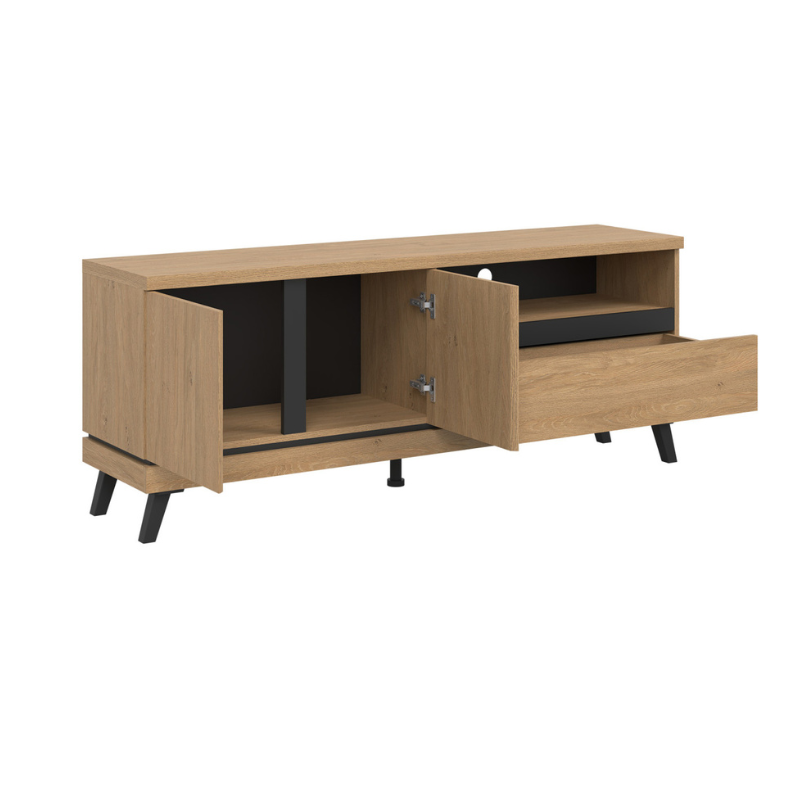 Modern Media Unit with Storage | Oak TV Unit Ireland