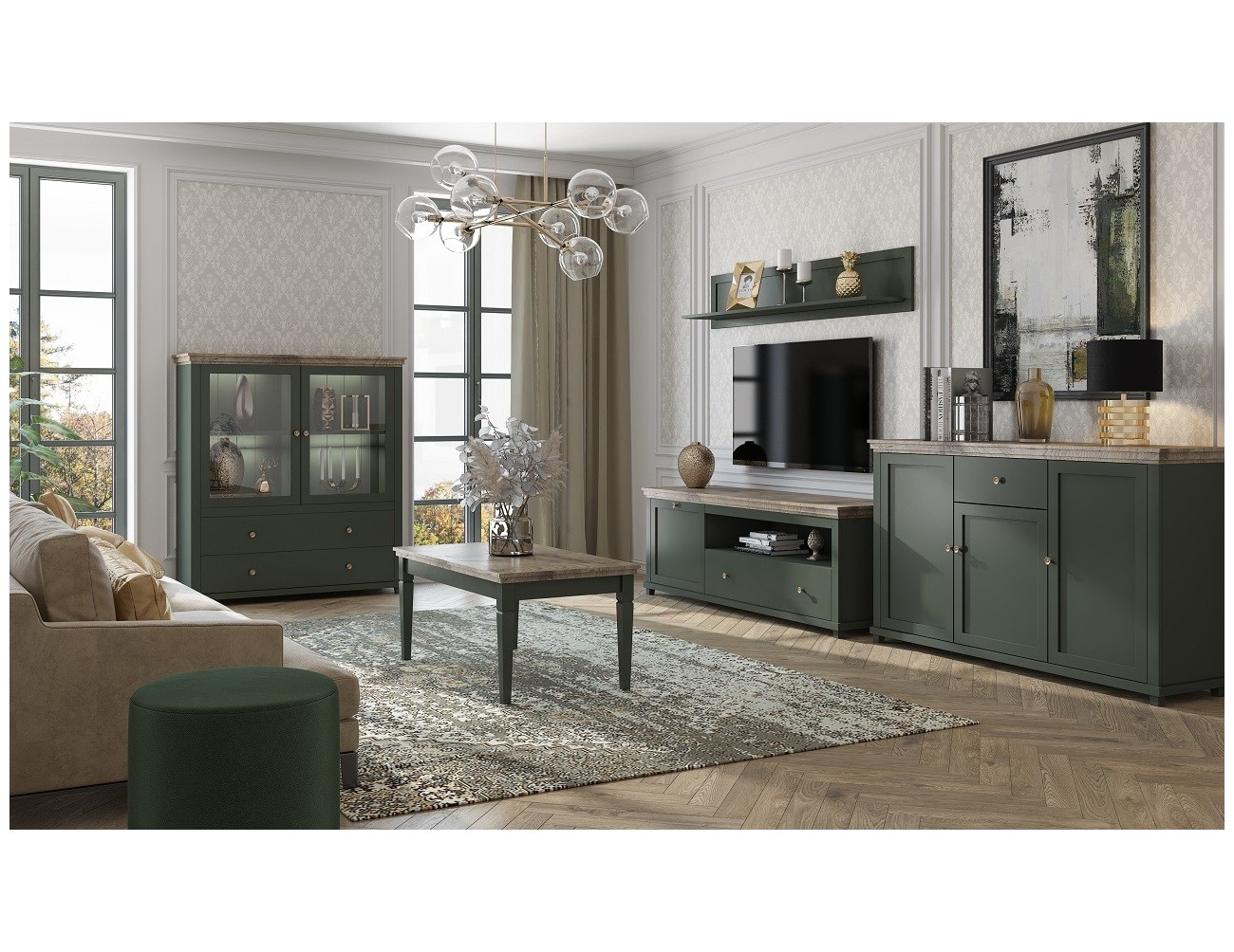 Eva Furniture Collection Ireland | Classic Green & Oak | J&B Furniture